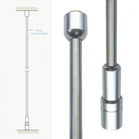 10mm (3/8") Dia Stainless Steel Threaded Rod | 0.5M (1' 7-11/16") Long