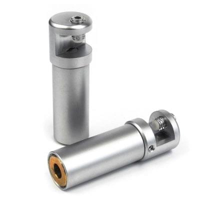 11/16" x 2-3/16" EDGE-GRIP PANEL SUPPORT – BRASS w/SATIN CHROME