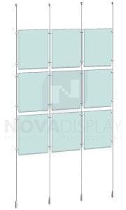 Cable/Rod Suspended Easy Access Acrylic Poster Displays | NDSI Store