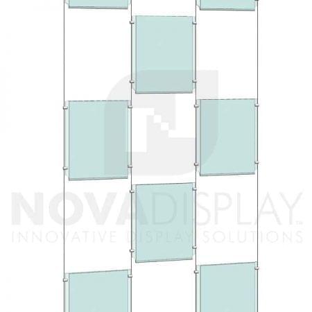 Cable Suspended Easy Access Poster Display Kit #KPI-109