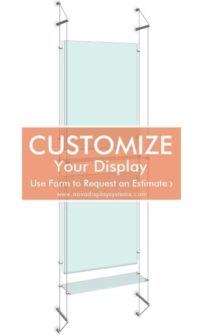 Cable Suspended Easy Access Poster Display Kit #KPI-014