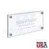 Wall Mounted Acrylic Sign Frame | Laser Cut Clear Acrylic Blanks