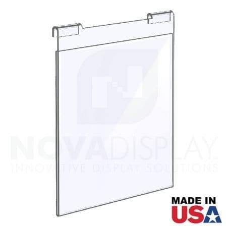 5 x 7 Hook-on Rod Acrylic Photo Display – Clear / 3 x 8 Grid Configuration