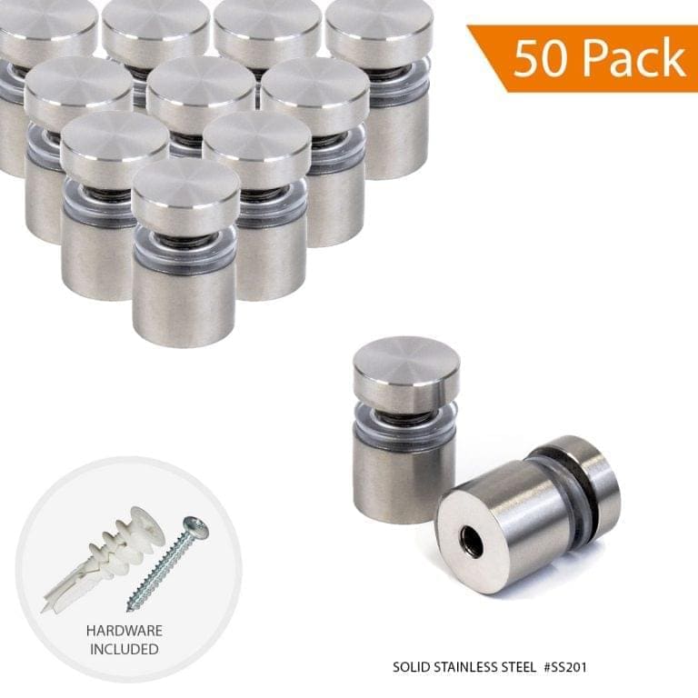 Sign Standoff Hardware Kit: 5/8″ Dia. x 1/2″ Sign Standoff | NDSI Store