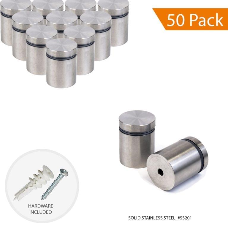 Sign Standoff Hardware Kit: 1″ Dia. x 1″ Sign Standoff | NDSI Store