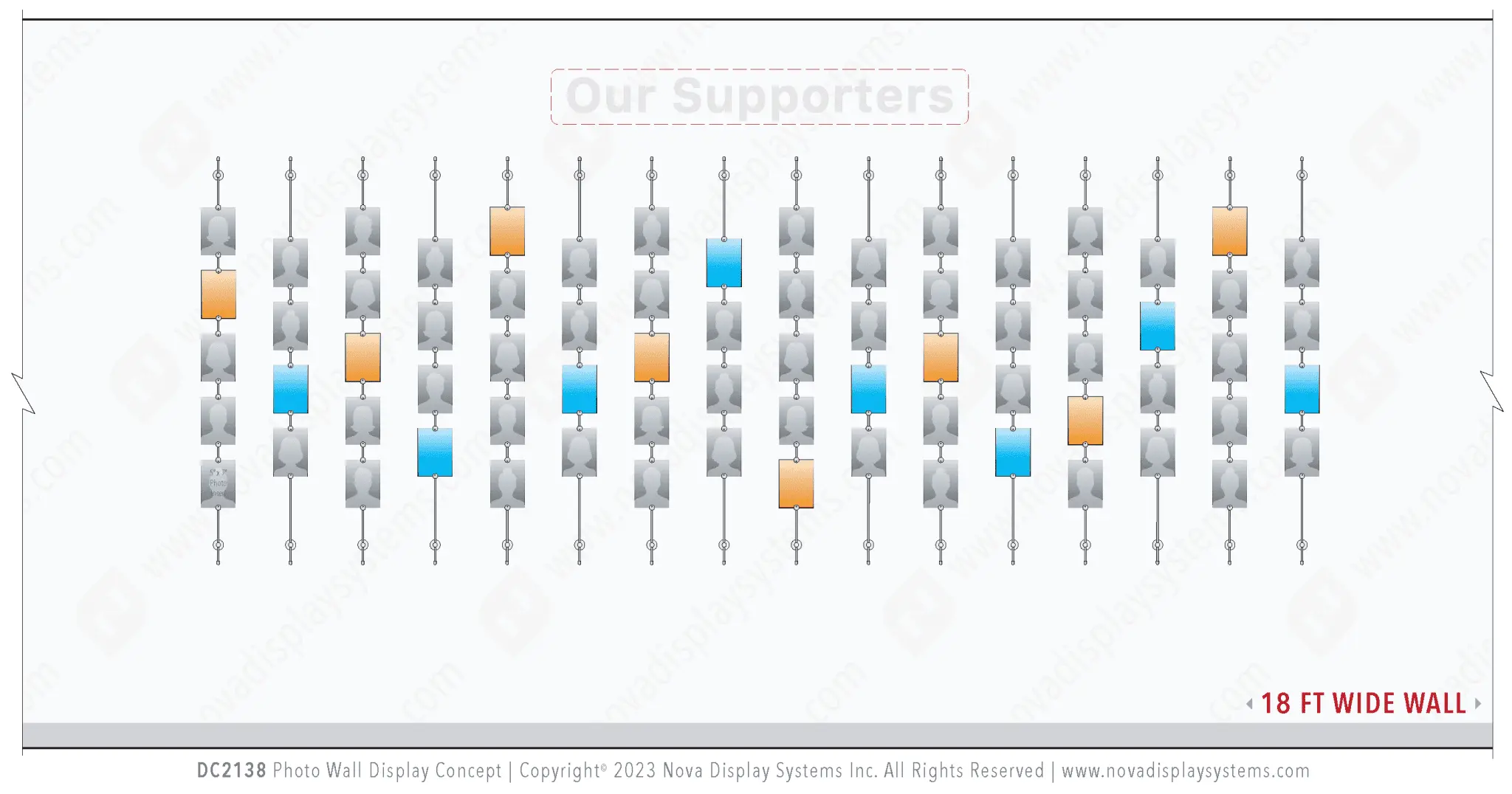 DC2138 Photo Wall Display Concept – 18ft Wall