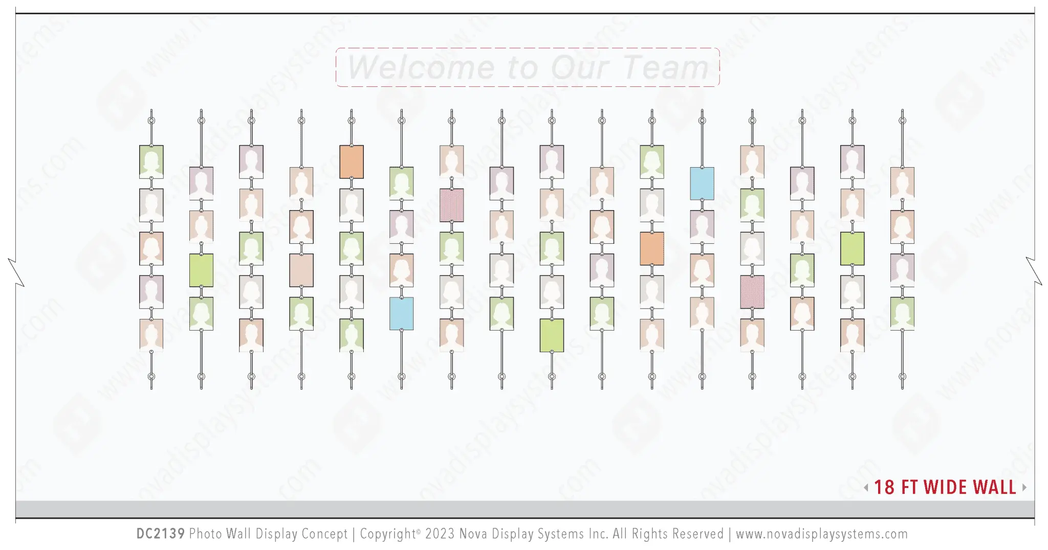 DC2139 Photo Wall Display Concept – 18ft Wall