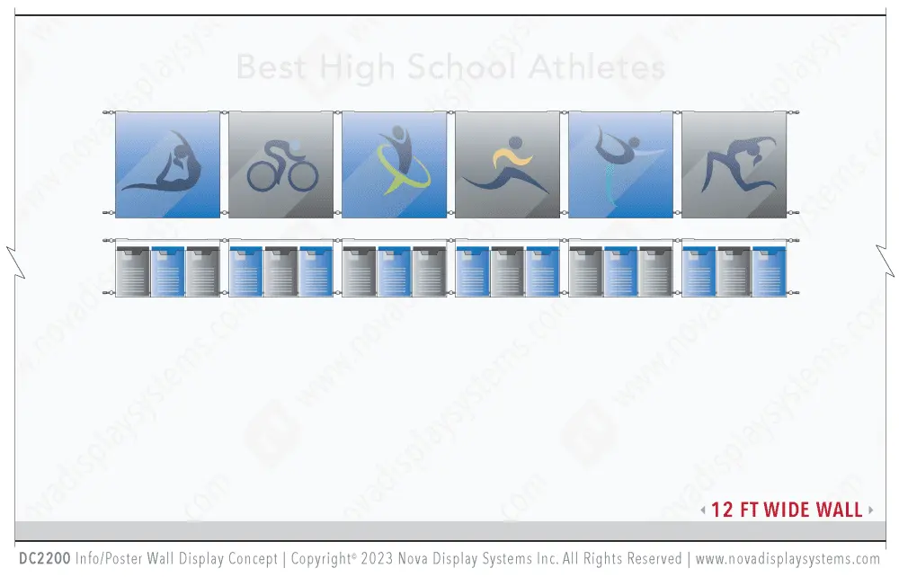 DC2200 Info/Poster Wall Display Concept Idea – 12ft Wall