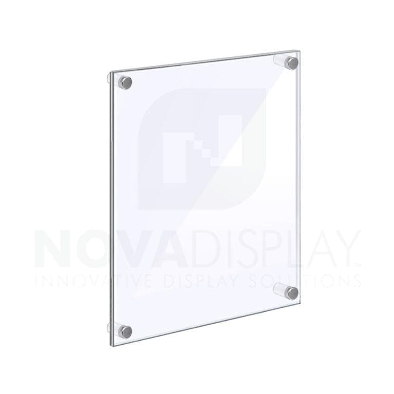Frameless Acrylic Frame | Non-Glare Acrylic Info/Poster Display Kit